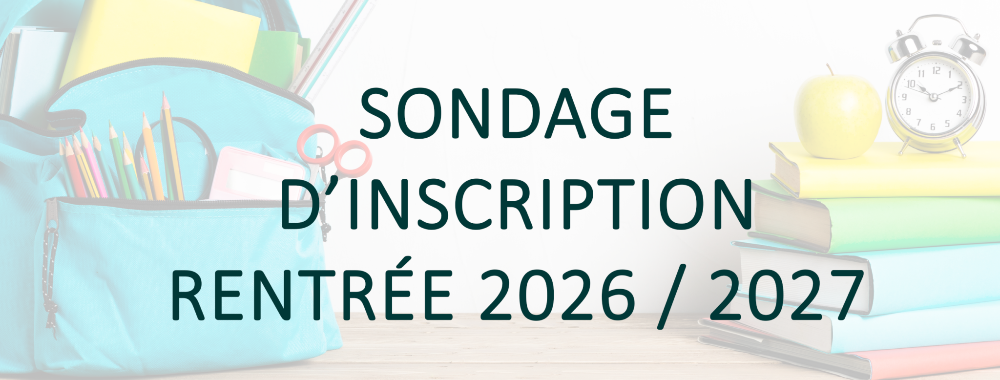Sondage rentrée scolaire 2026 / 2027 – [Village de Saint-Just dans l'Hérault]